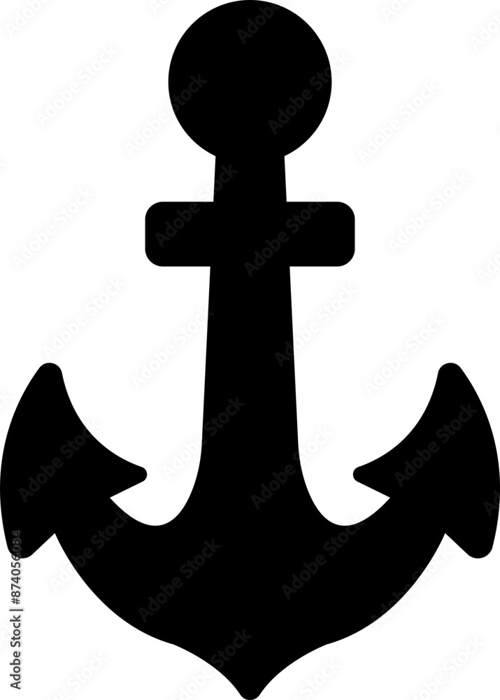 Anchors, Mariner Crosses and Religious Anchors flat or line vector ...