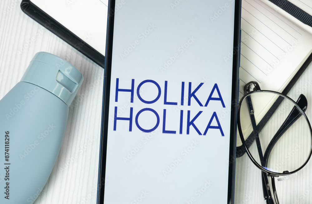 New York, USA - 30 June 2024: Holika Holika Logo on Phone Screen ...