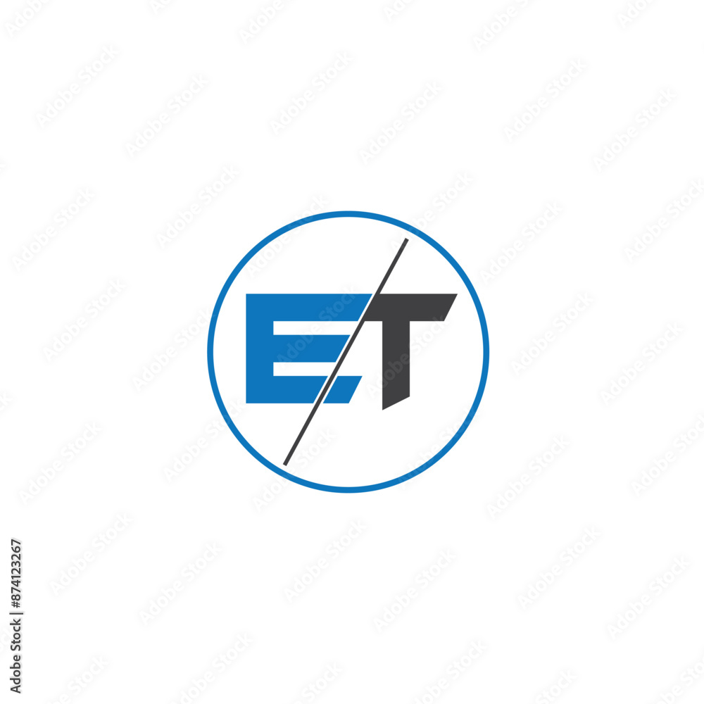 et alphabet letter, et vector logo, ET logo design vector template ...
