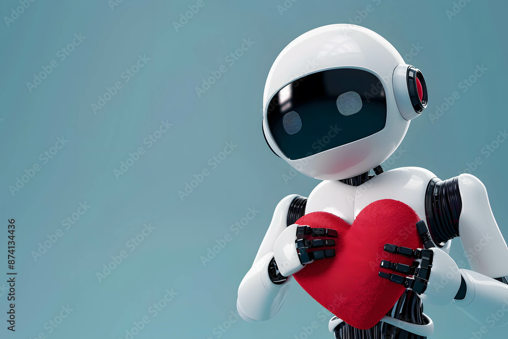 White robot with feelings concept, the development and evolution of ...