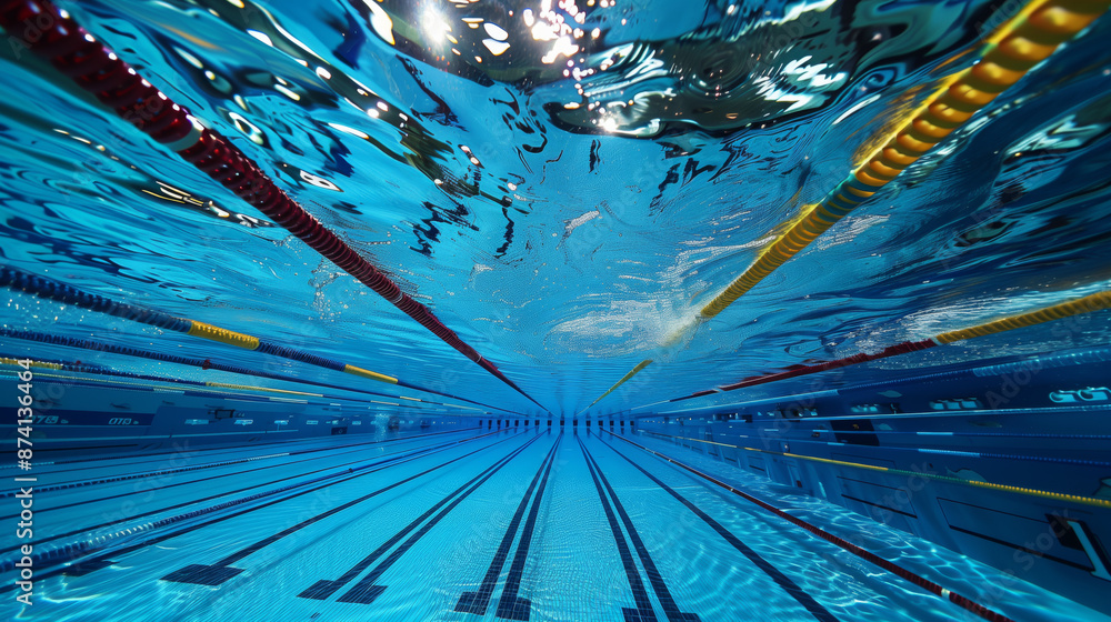 Foto de photos of the Olympic underwater swimming pool competition that ...