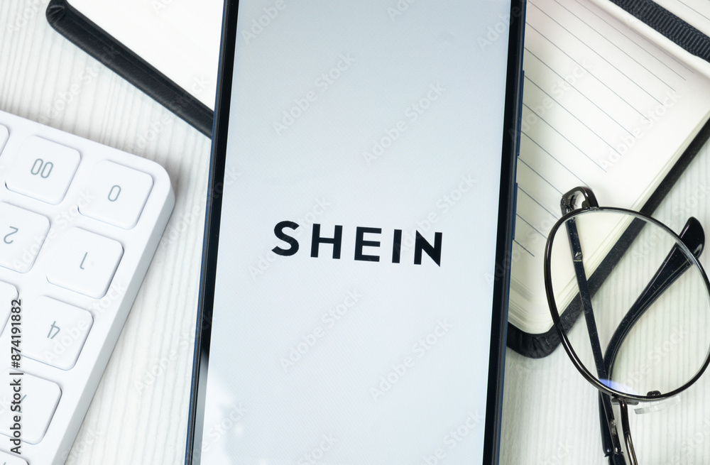 New York, USA - 30 June 2024: Shein Logo on Phone Screen, Company Icon ...