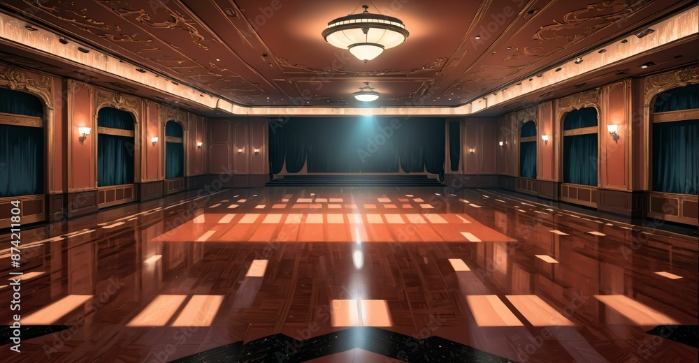 ballroom in palace mansion. elegant formal room interior design decor ...