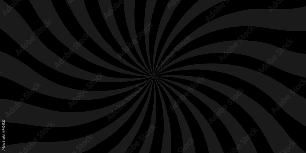 Abstract black and gray sun rays sunburst backdrop background. seamless ...