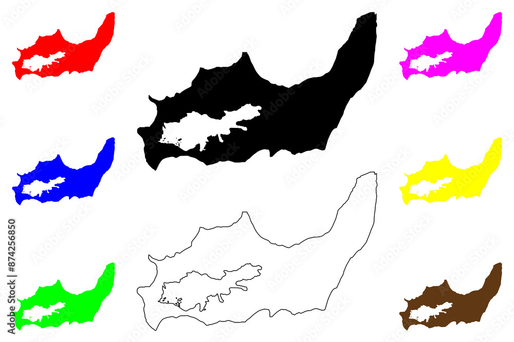 Great Inagua island (Commonwealth of The Bahamas, Cenrtal America) map ...
