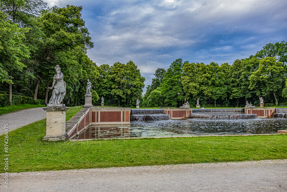 Nymphenburg Palace (Schloss Nymphenburg, 1675). Nymphenburg Palace Park ...