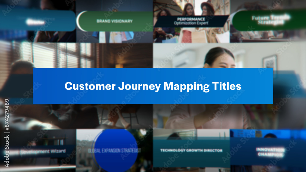 Customer Journey Mapping Titles | 10 Motion Titles with Control Panels ...