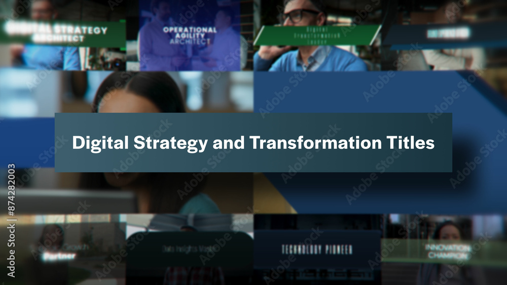 Digital Strategy and Transformation Titles | 10 Motion Titles with ...