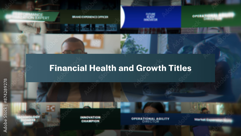 Financial Health and Growth Titles | 10 Motion Titles with Control ...