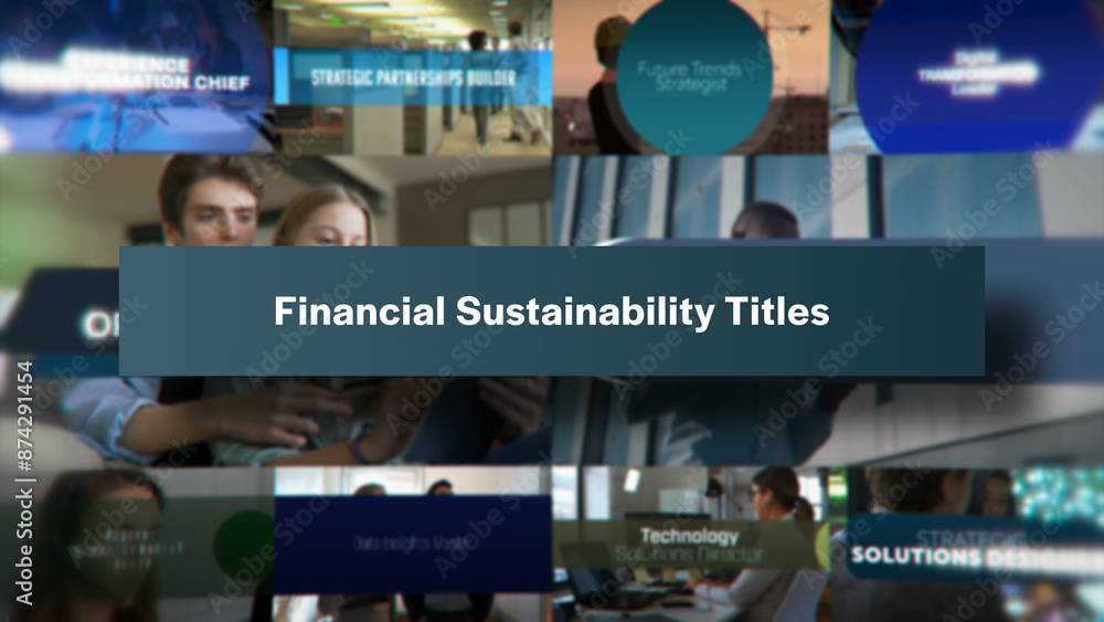 Financial Sustainability Titles | 10 Motion Titles with Control Panels ...