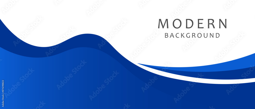 Modern blue banner background design and graphic banner pattern ...