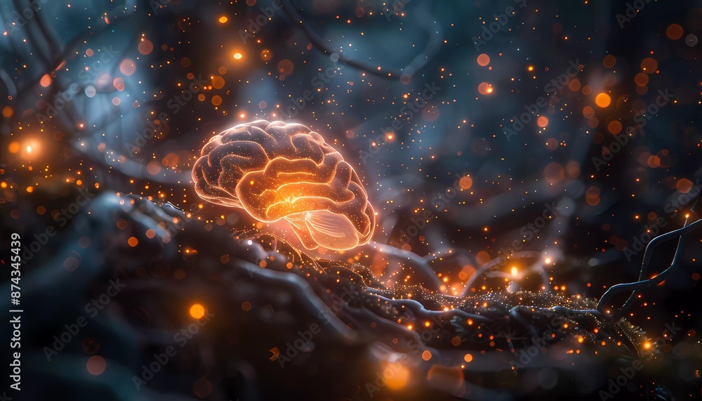 AI and Machine Learning, Backgrounds symbolizing artificial ...