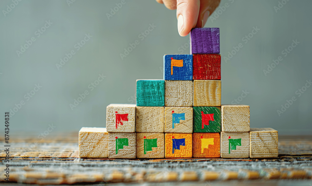 Business Success Concept: Project Timeline, Steps, Processes, Planning ...