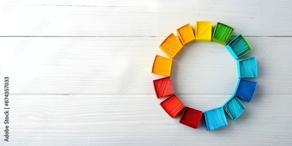 Infographic illustrating Sustainable Development Goals SDGs with paper ...