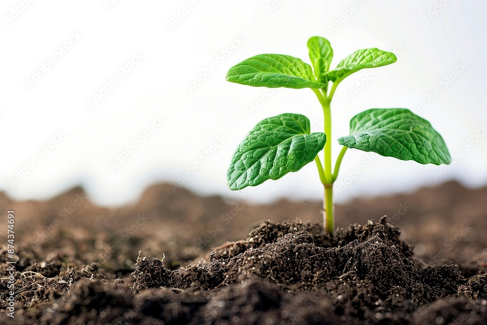 Embark on a visual narrative depicting the development of a young plant ...