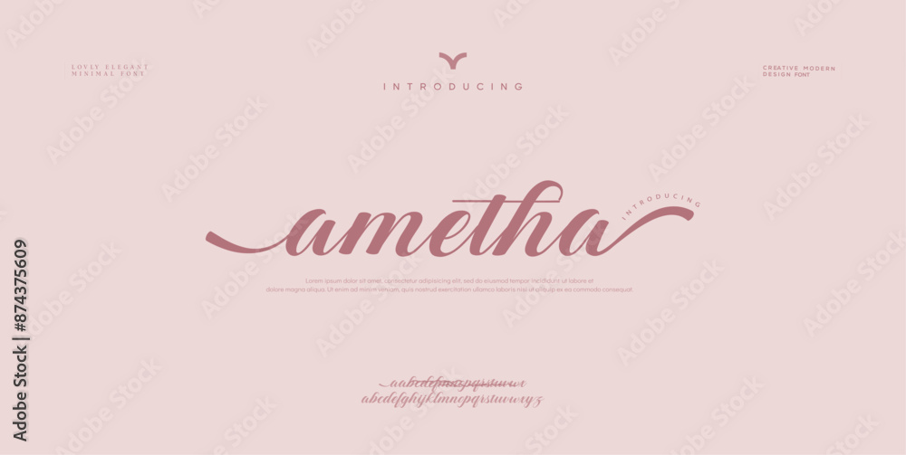 Luxury premium elegant alphabet. Elegant alphabet letters and numbers ...