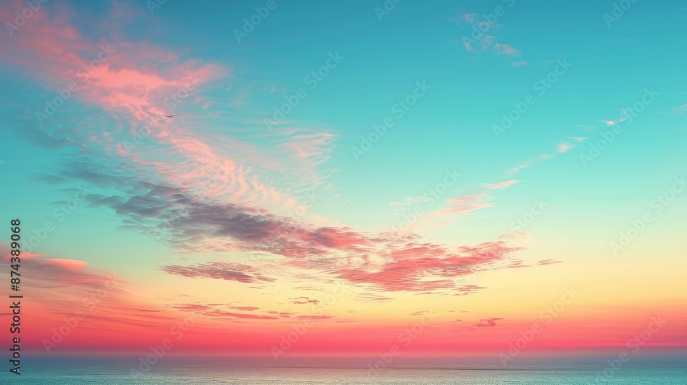 Sky Gradients Landscape: A photo showcasing the gradient of colors in ...