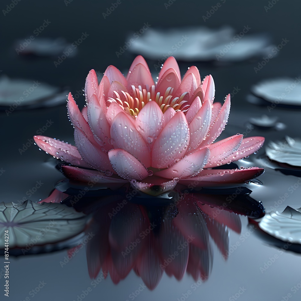 Patriots Lotus, Imagine a serene lotus flower placed at a Patriot Day ...