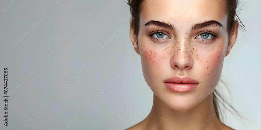 Portrait of Woman with Skin Rashes from Mosquito Bites and Illnesses A ...