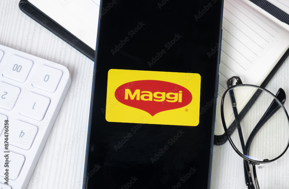New York, USA - 30 June 2024: Maggi Logo or Icon on Phone Screen Stock ...