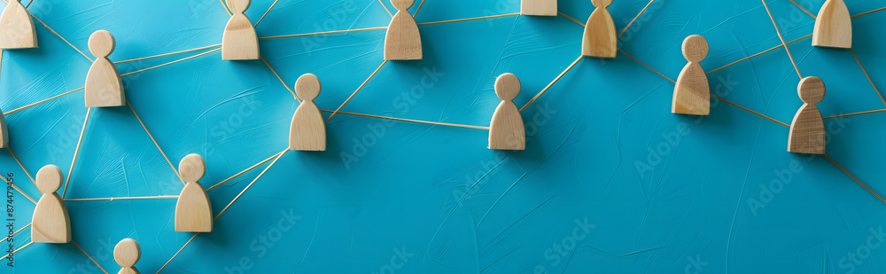 Connection, network, relation concept. human relation and network model ...