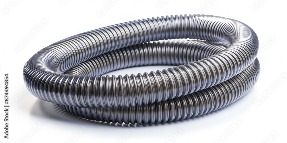 Isolated clear tube for potable liquid made of dark high-density ...