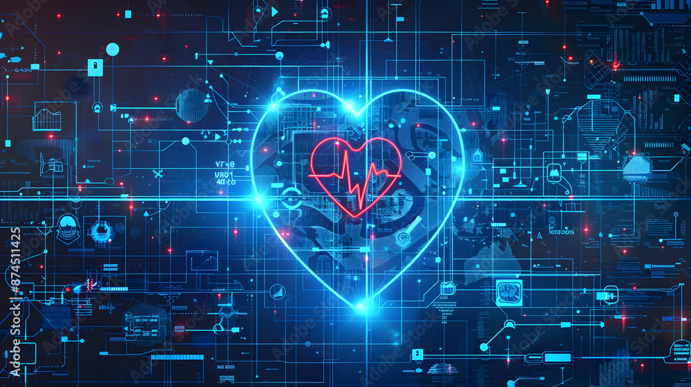 digital health dashboard monitoring vital signs.iot medical devices ...
