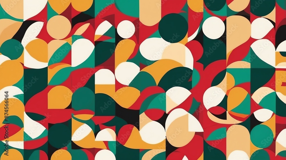 abstract color palette wallpaper with ruby red mustard background Stock ...