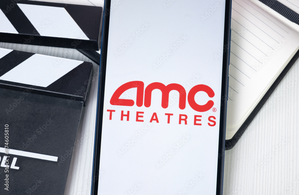 New York, USA - 30 June 2024: AMC Theatres Logo or Icon on Phone Screen ...