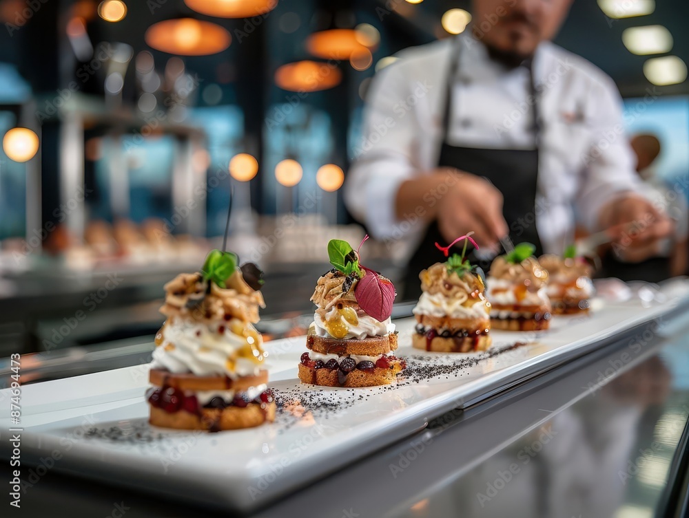 Exploratory culinary workshop, chefs experimenting with new flavors ...