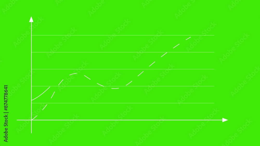 Curve line rising bar graph, Showing growth Financial graph analysis on ...