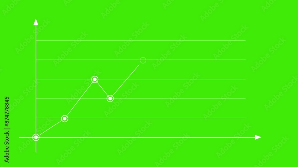 Curve line rising bar graph, Showing growth Financial graph analysis on ...