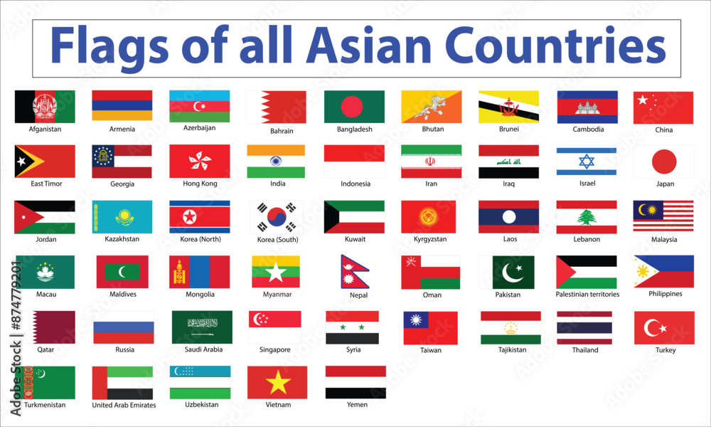 All national flags of the world. Country flags with name. Countries ...
