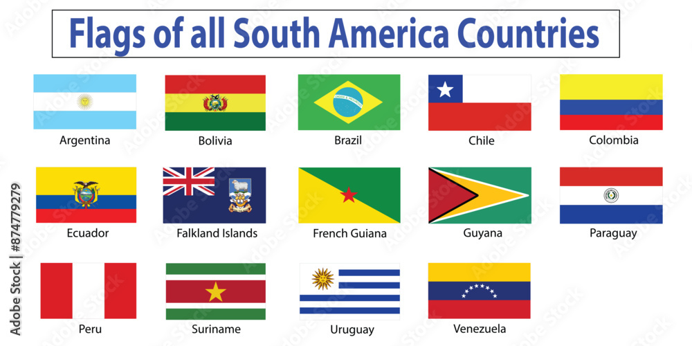 All national flags of the world. Country flags with name. Countries ...
