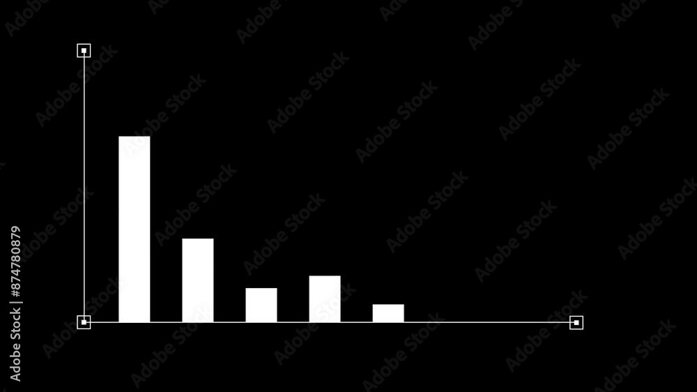 Curve line rising bar graph, Showing growth Financial graph analysis on ...