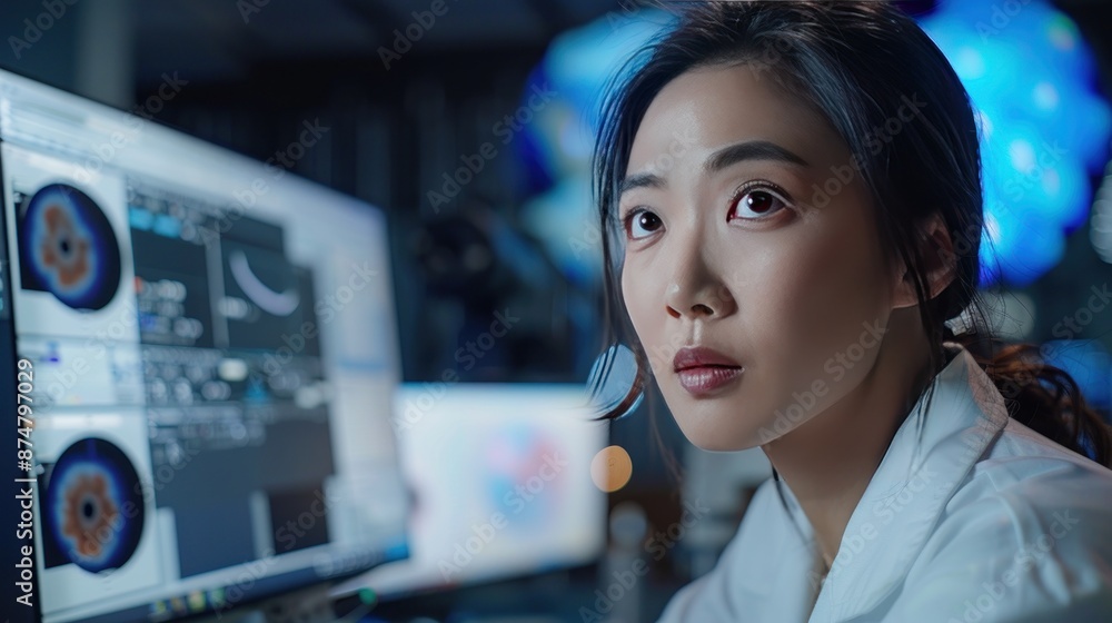 Foto de Realistic photograph of ophthalmologist using telemedicine ...