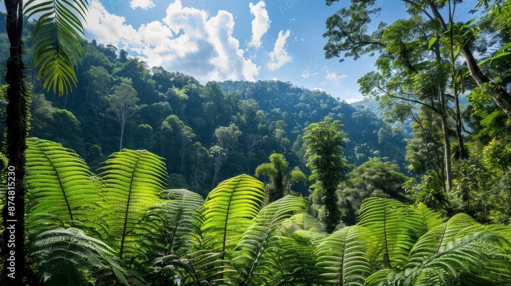 Giant Ferns In Doi Inthanon National Park, North Thailand, With A ...