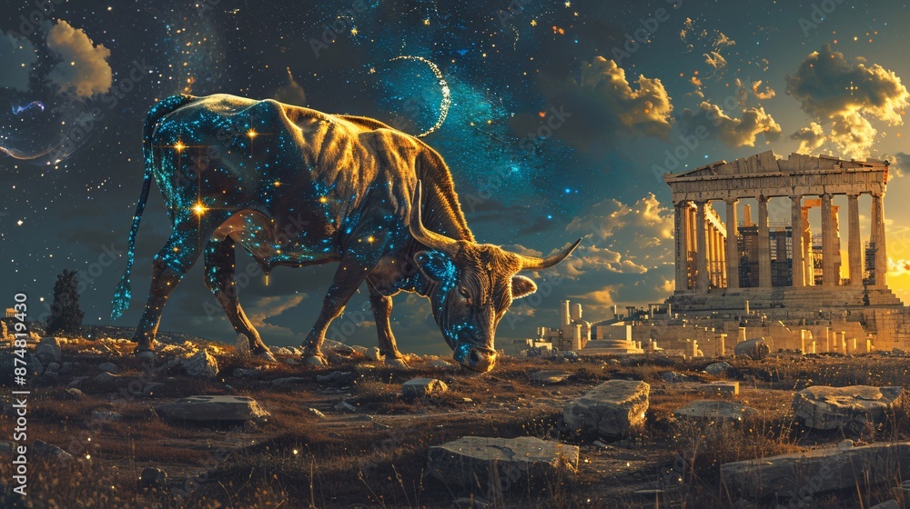 Eos, goddess of dawn, sweeps across the Serengeti, her rosy fingers ...