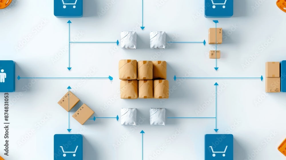 Visual representation of operations functions, detailed flowchart ...