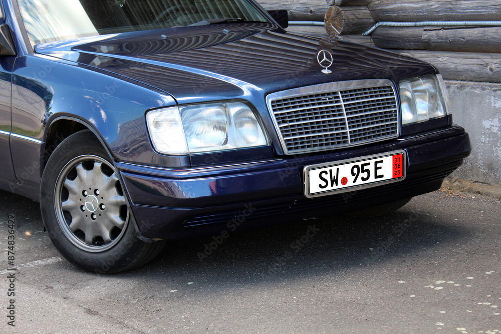Vinnytsia, Ukraine; June 29, 2024. Old German classic car Mercedes-Benz ...