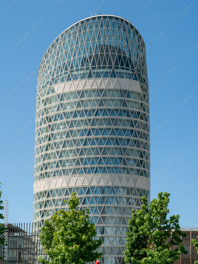 Milano, Italy. The iconic UnipolSai tower at Porta Nuova financial ...