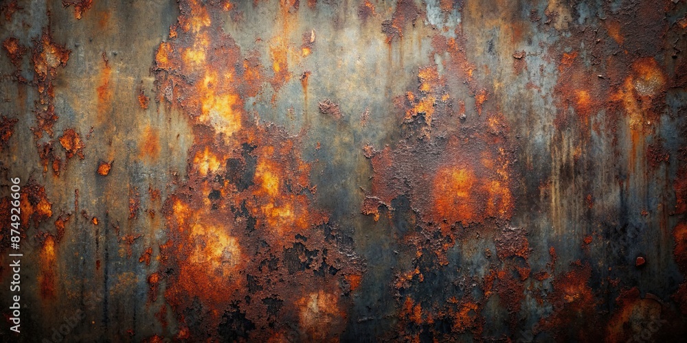 Grunge dark metal texture with rusty and distressed surfaces, grunge ...