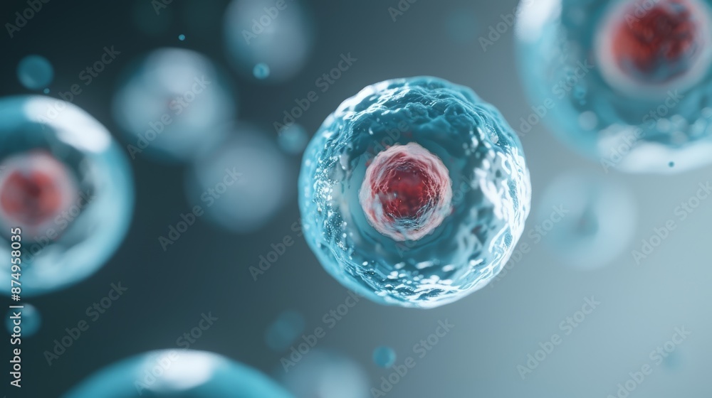 High-definition close-up of cell mutations, highlighting technological ...