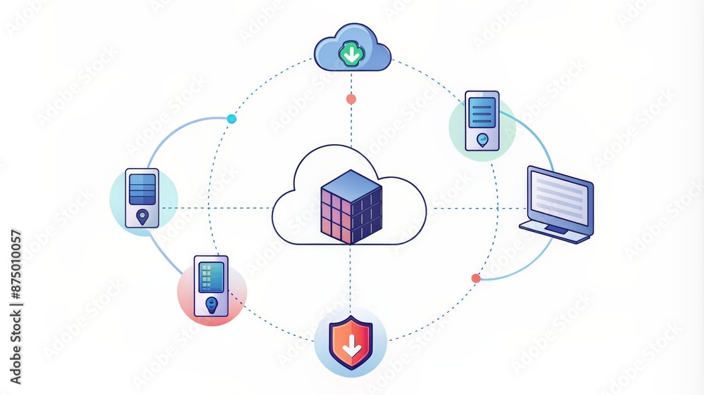 Cloud Computing Architecture Diagram A Diagram Representing A Cloud Computing Architecture It