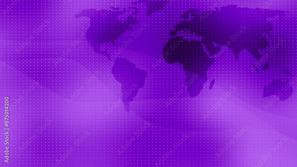 Purple color futuristic world map geographical background, hi-tech map ...