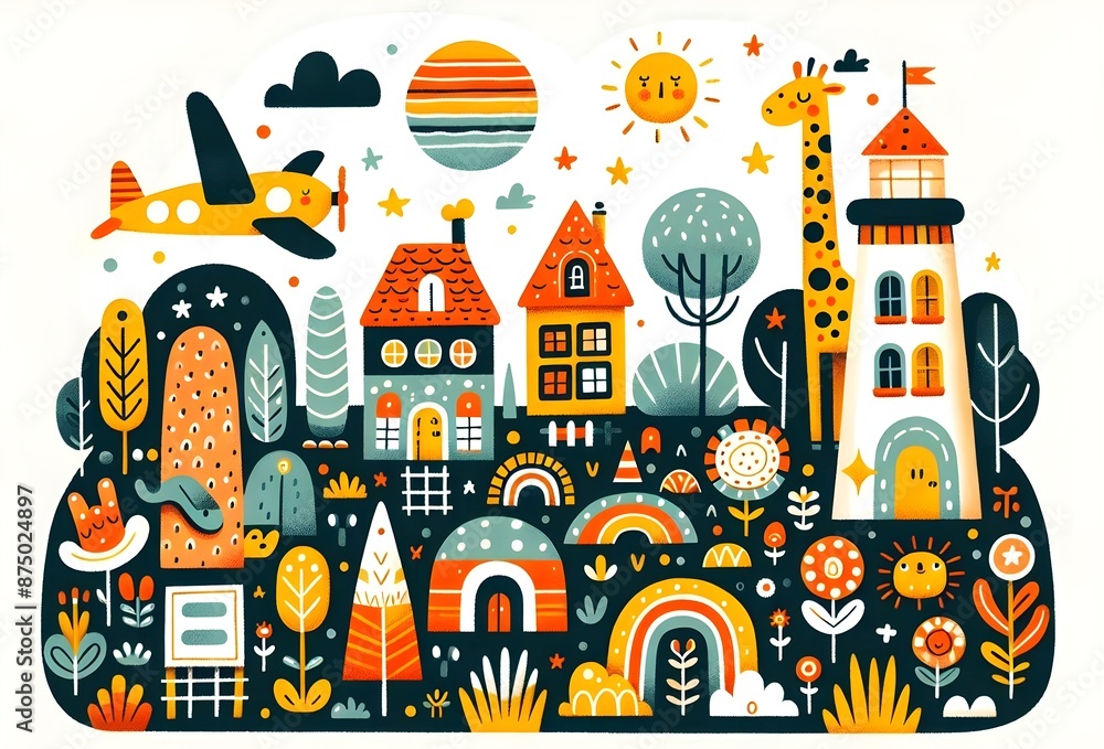 Ilustración Infantil Para Cuentos De Niños Storybook Cuento De Hadas