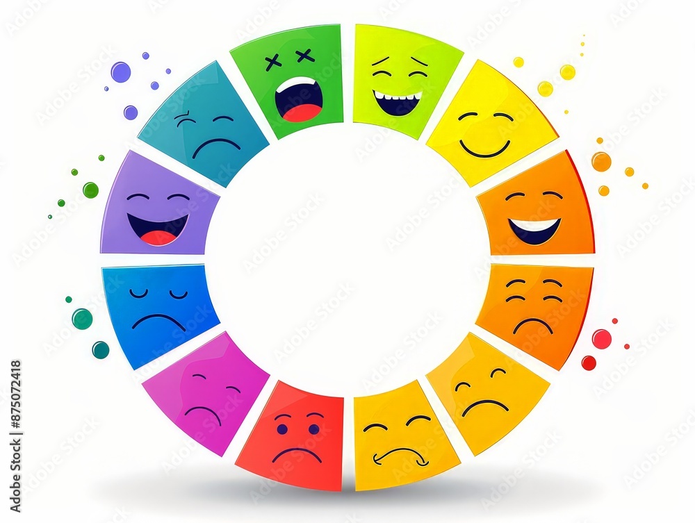 circular diagram categorizing emotions into primary and secondary ...