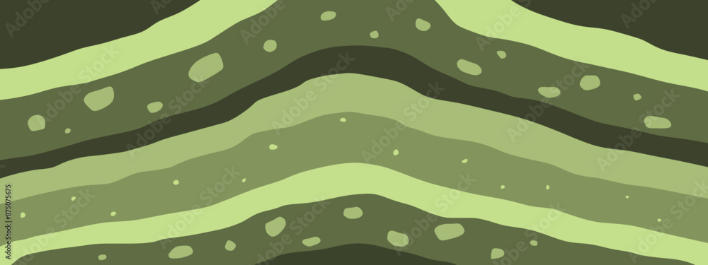 Sedimentary rock folding. Sedimentary structure. Stock Vector | Adobe Stock