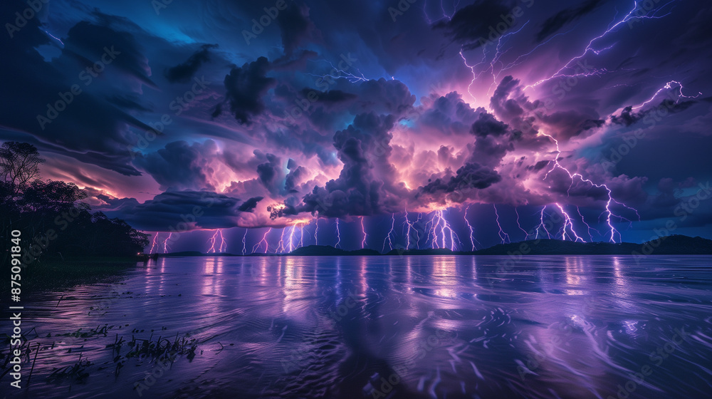 Eternal Lightning in Catatumbo, continuous flashes of lightning ...