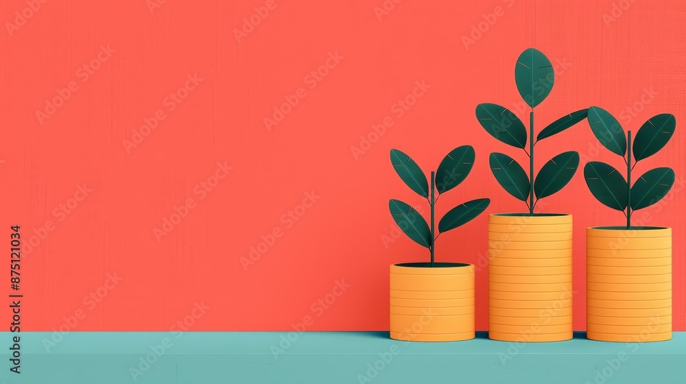 Elegant composition focusing on wealth, savings, and budgeting ...